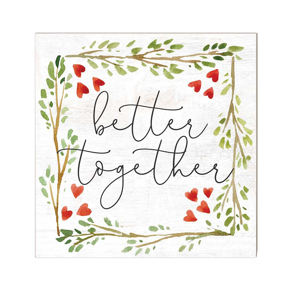 10" Red & Green "Better Together" Wooden Sign | Christmas Central