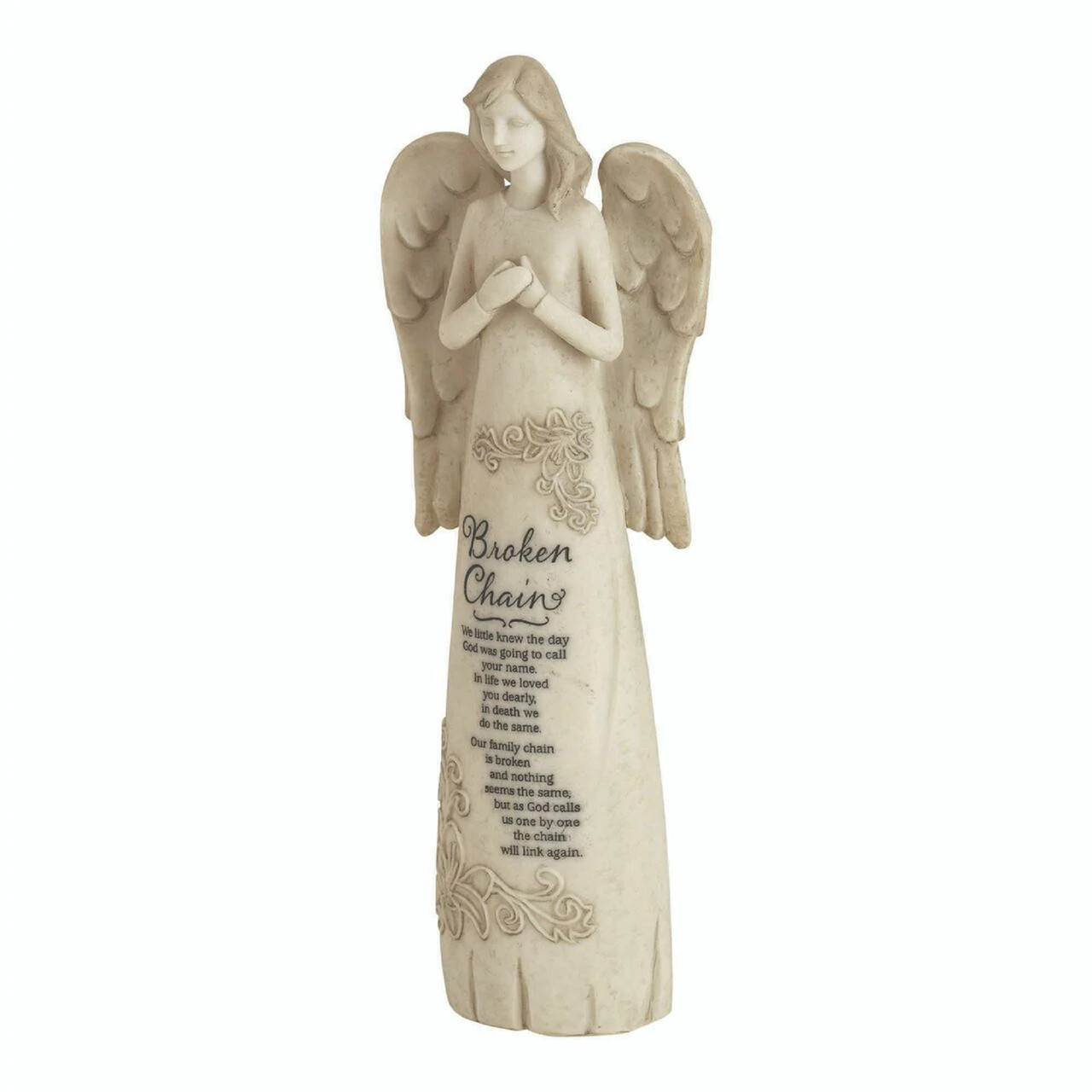 10" Brown Angel Statue & Figurine with Broken Chain Design | Christmas ...