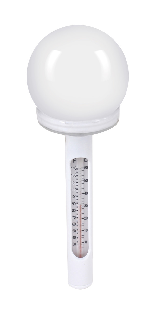 9" Lighted Color Changing Solar Floating Thermometer | Christmas Central