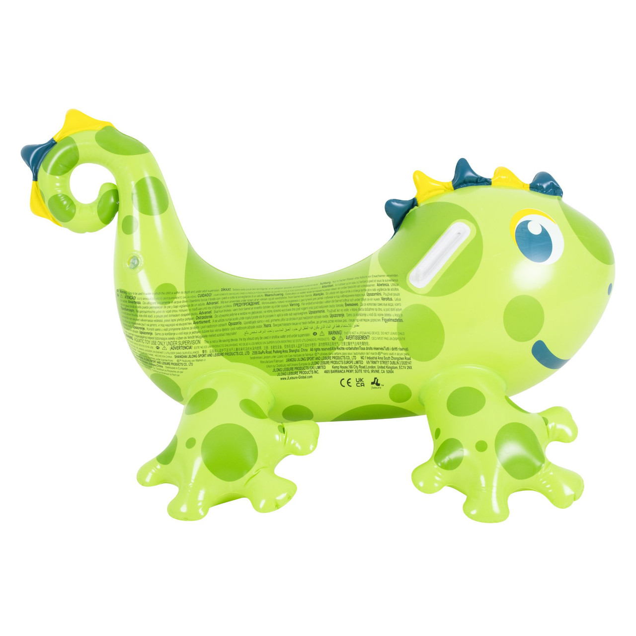 Inflatable Spotted Dinosaur Ride-On Pool Float - 46.5" - Green ...
