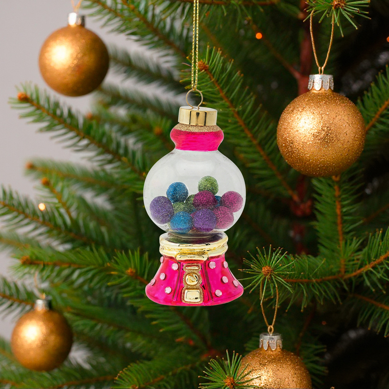 5" Embellished Gumball Machine Christmas Ornament | Christmas Central