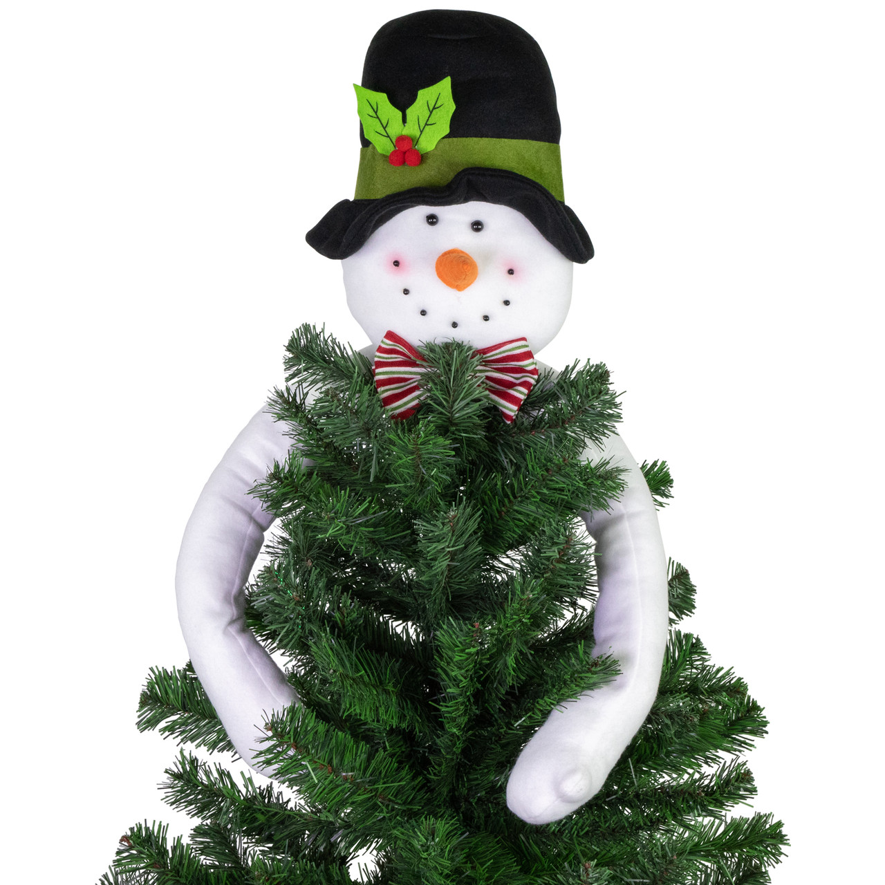 25" Plush Snowman Christmas Tree Topper, Unlit | Christmas Central