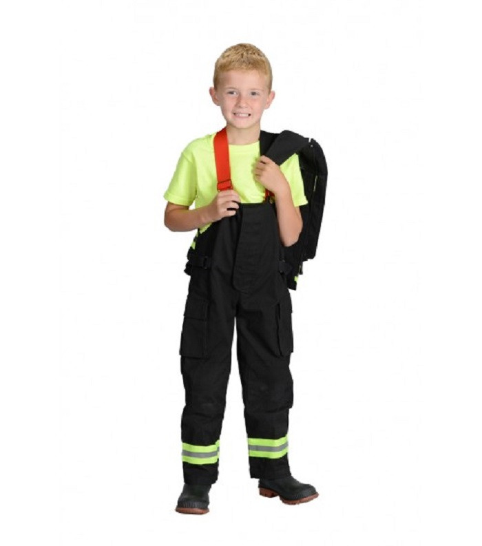 Jr. Fire Fighter Suit, size 6/8 (Black) | Christmas Central