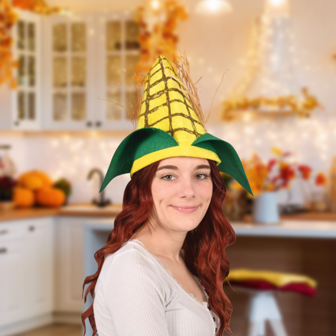 Club Pack of 12 Plush Corn Cob Hat Costume Accessories - One Size ...