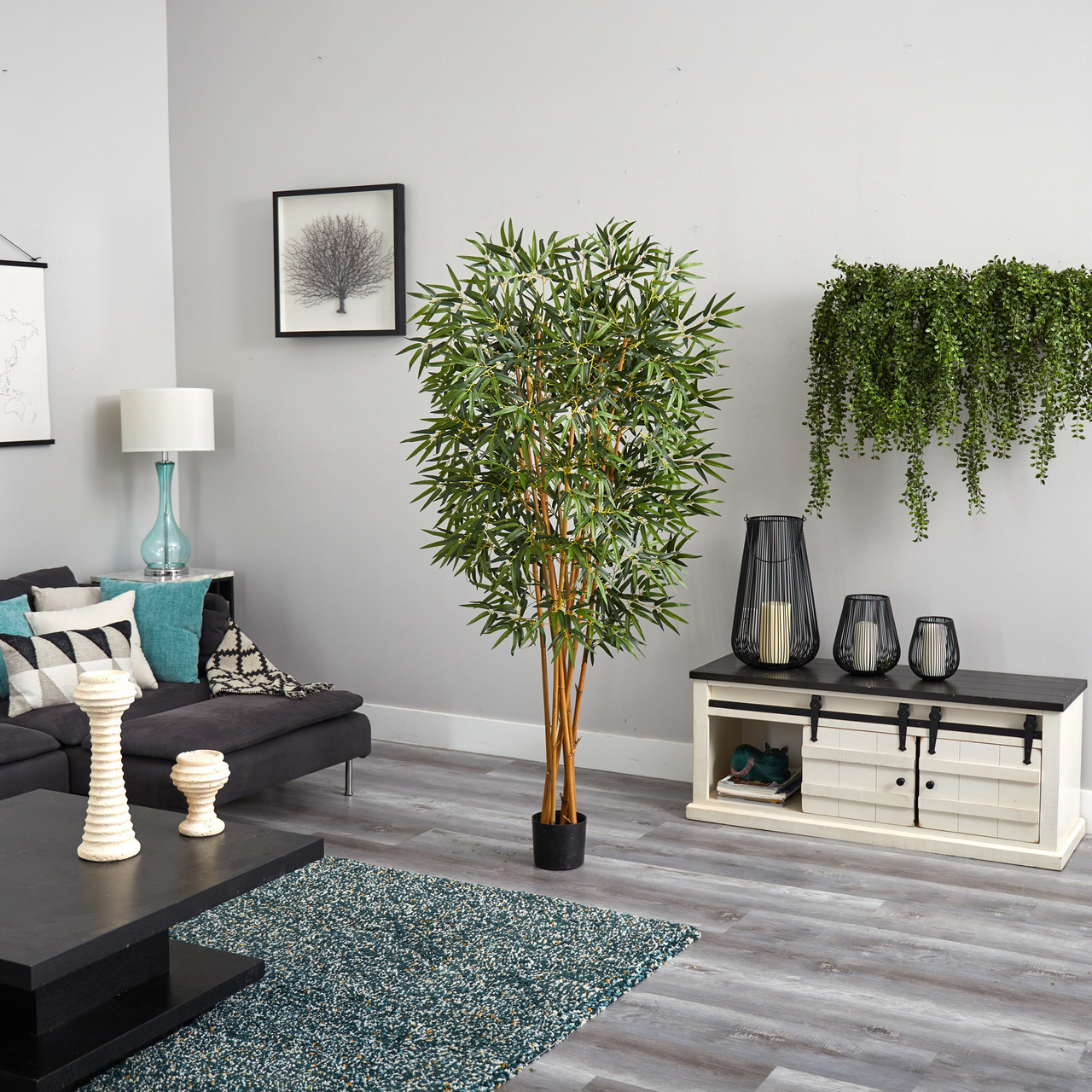 4' Artificial Boxwood Four Canopies Topiary Tree in Planter | Christmas ...