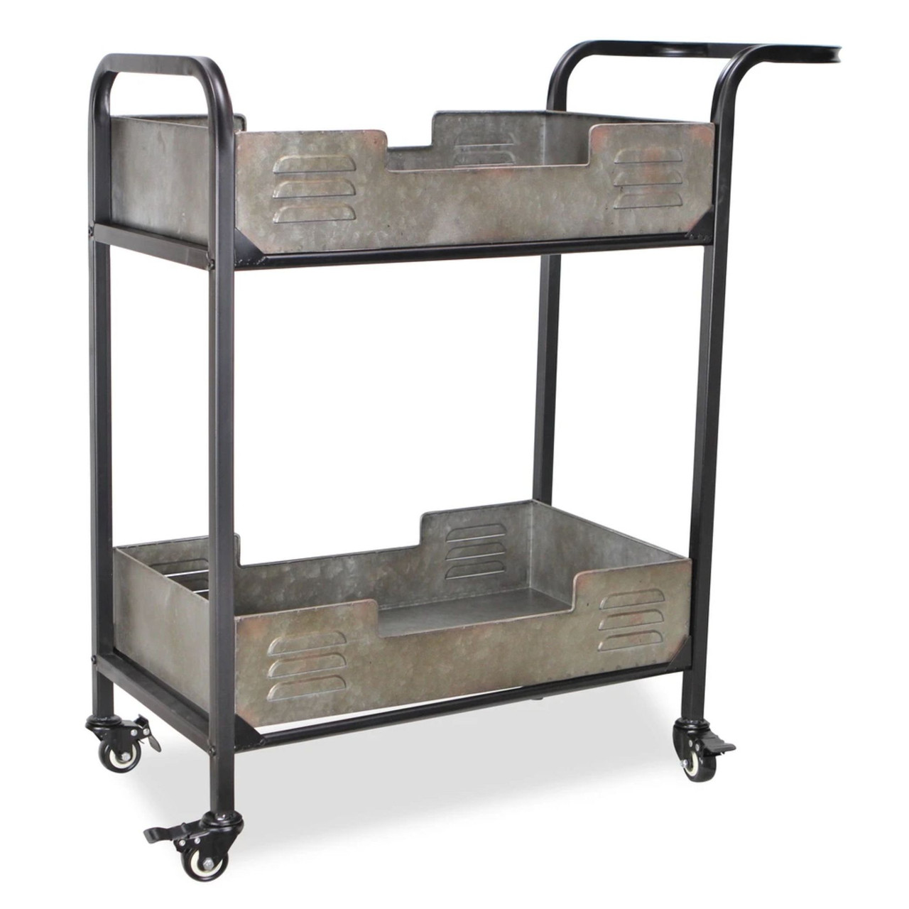 32.75" Rectangular Cart with Removable Trays | Christmas Central