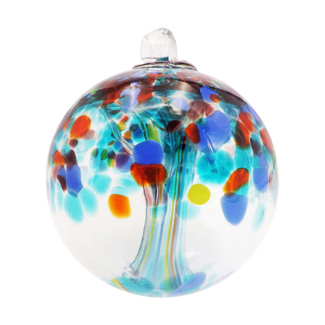 Tree of Life Devotion Hand Blown Art Glass Ornament 8" (203mm ...
