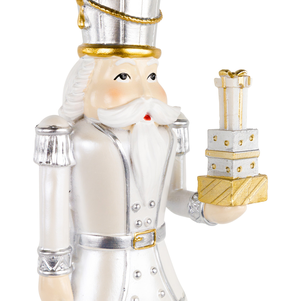 13.5" Gold Metallic Christmas Nutcracker with Gifts | Christmas Central