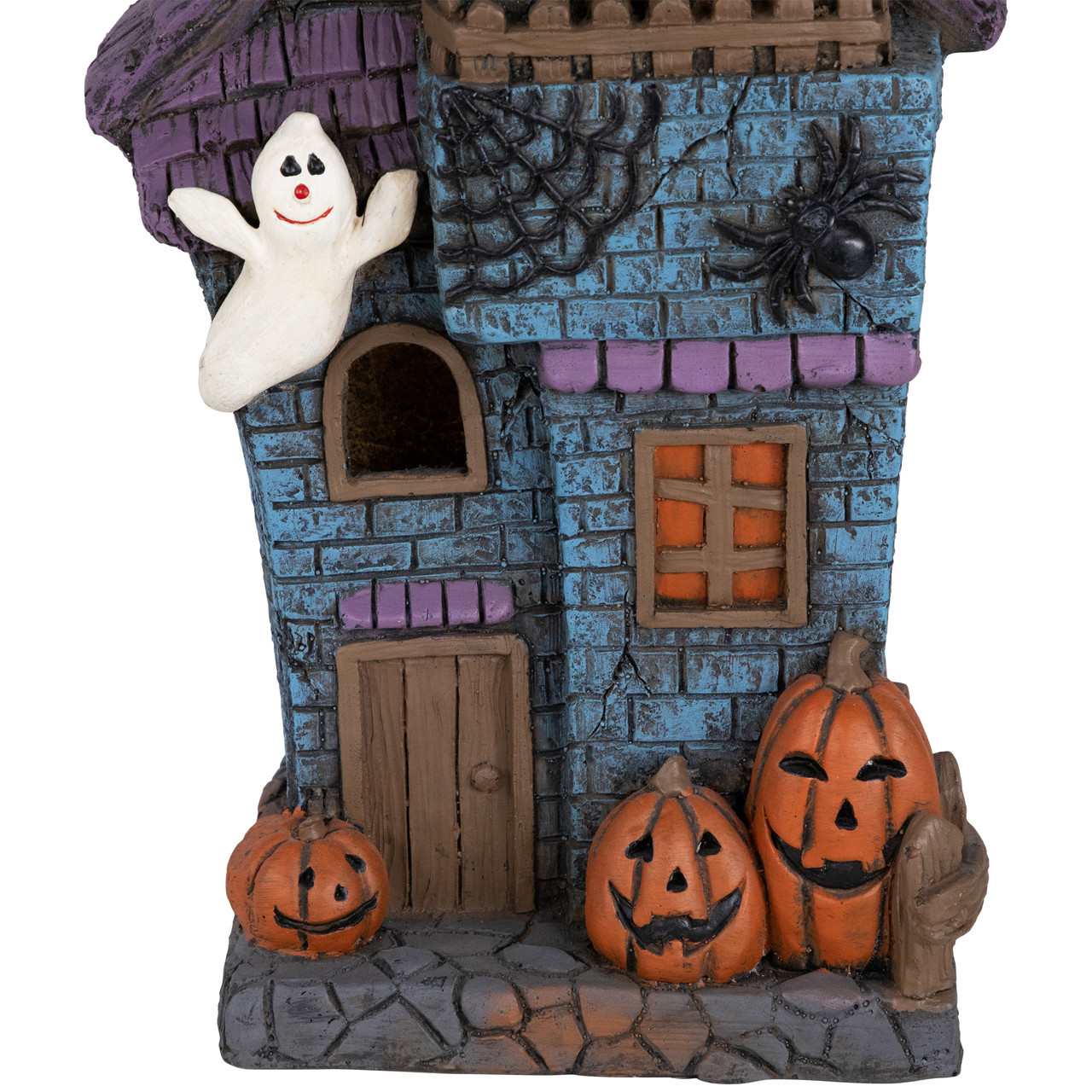 LED Lighted Haunted House with Ghosts Halloween Decoration - 22.75 ...