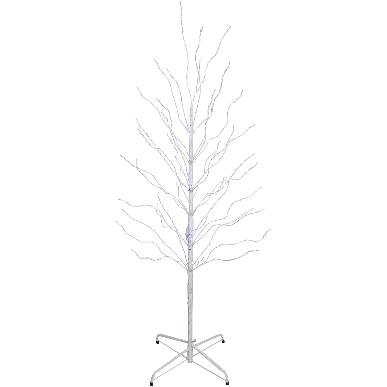 5' LED Lighted White Birch Christmas Twig Tree - Cool White Lights ...