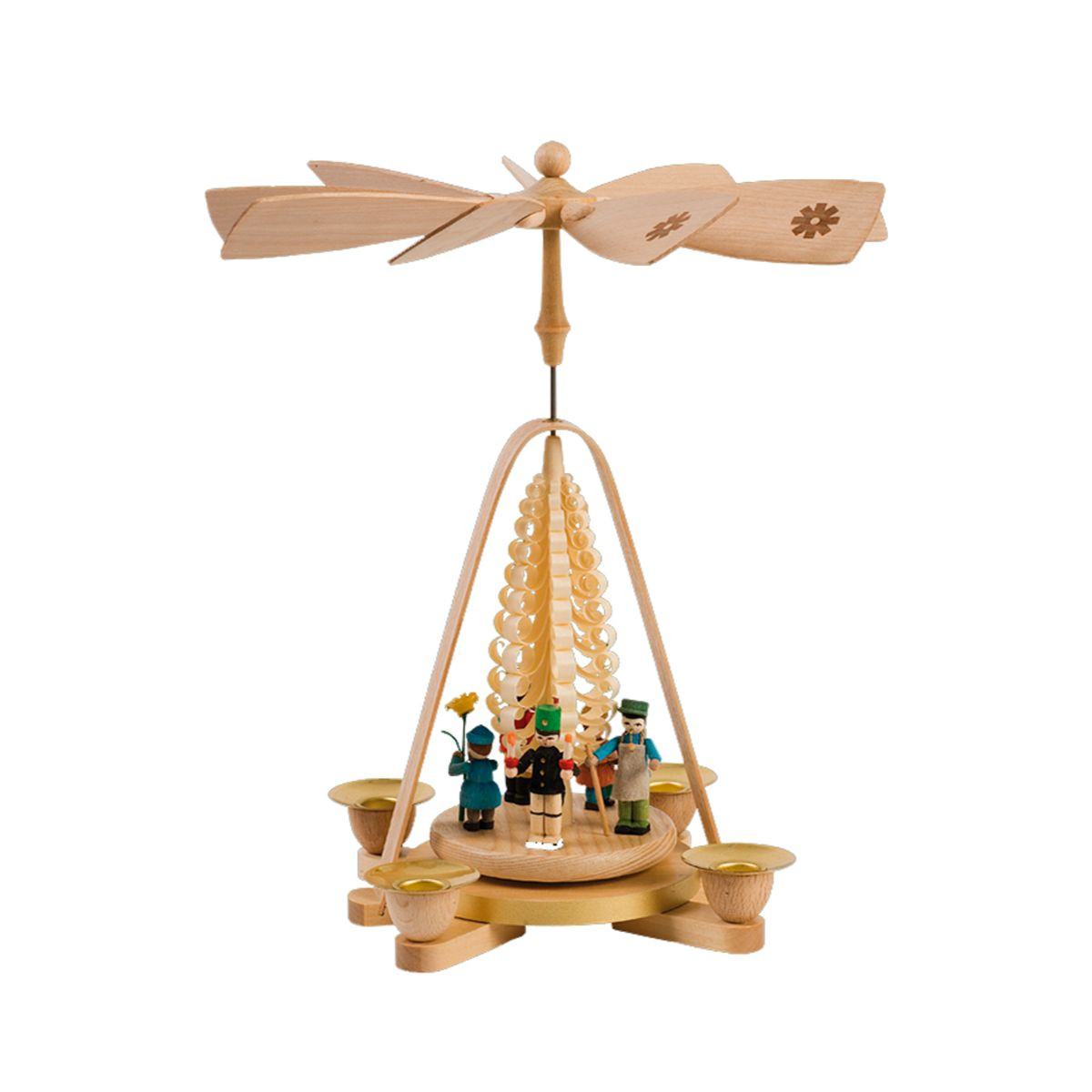 11" Richard Glaesser German Life Pyramid Candle Holder | Christmas Central
