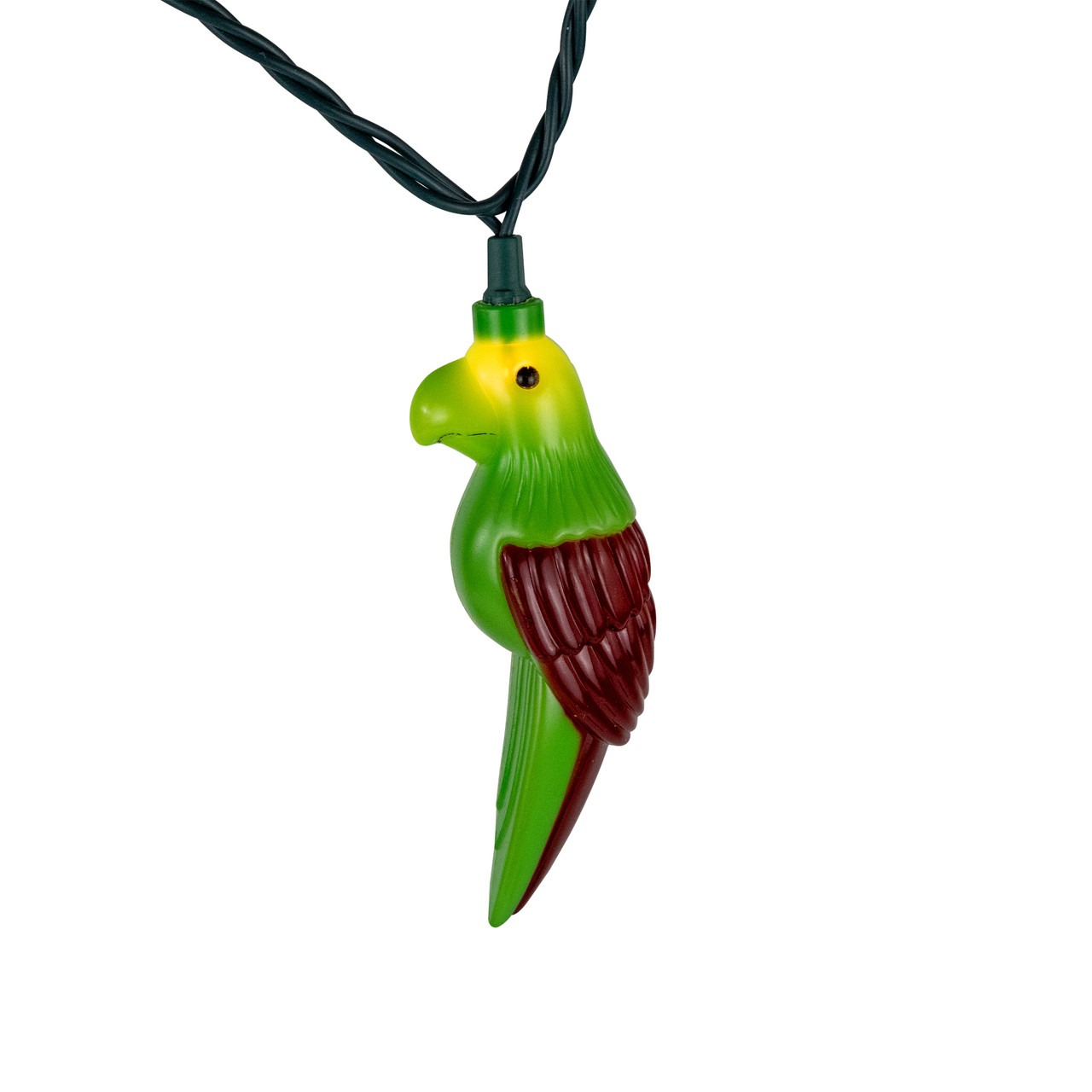 Parrot Patio Light Set - 6' Green Wire - 10ct | Christmas Central