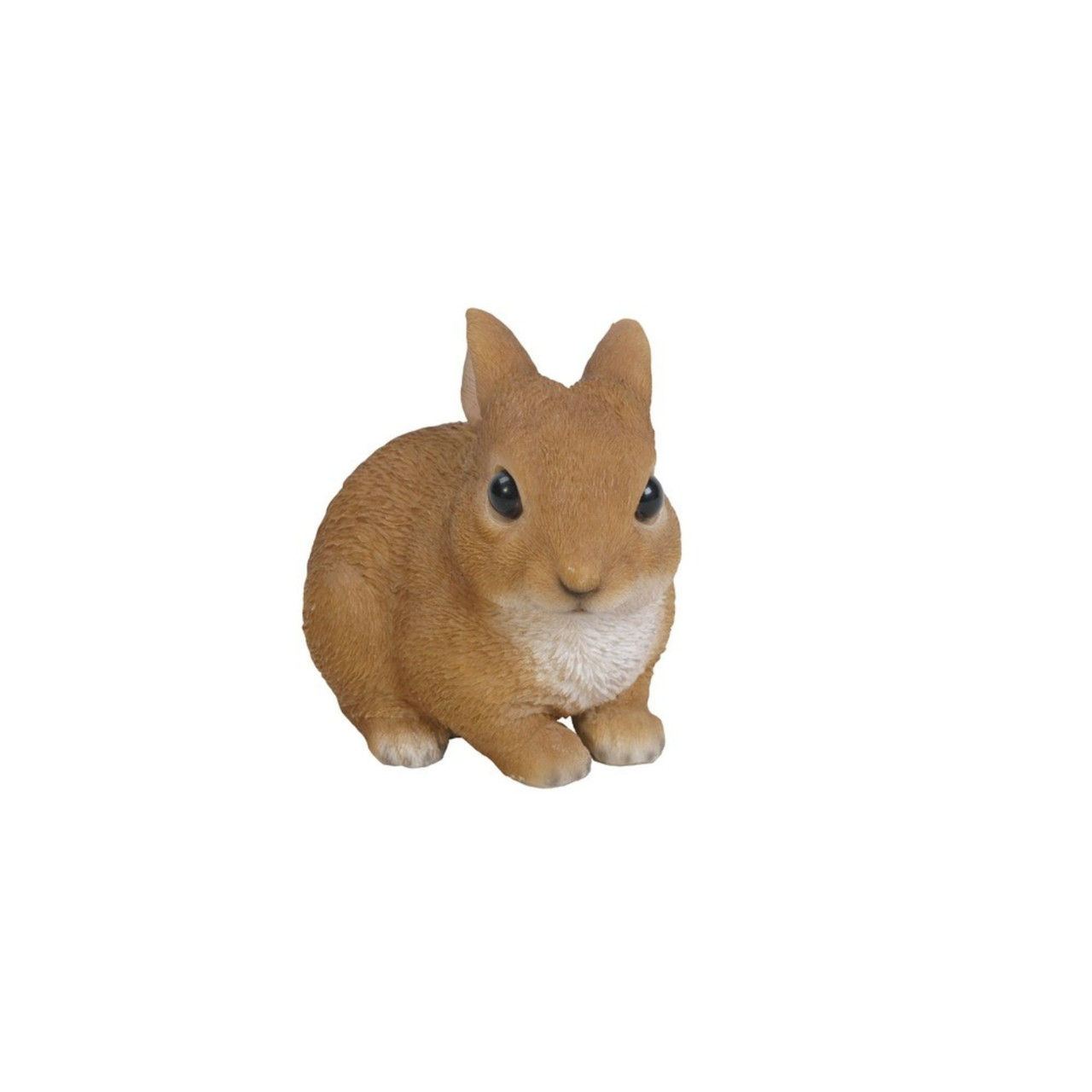 4.5" Tawny Brown & White Small Sitting Rabbit Figurine | Christmas Central