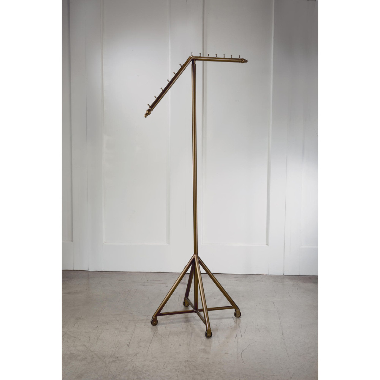 64" Gold Contemporary Waterfall Garment Rack | Christmas Central