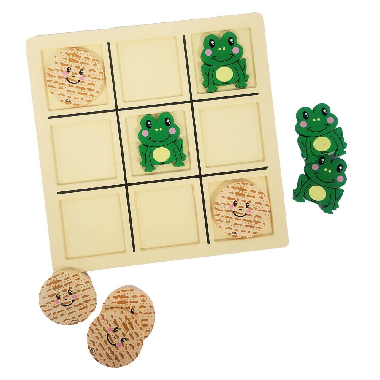 8" Beige & Green Frog Passover Tic Tac Toad Game | Christmas Central