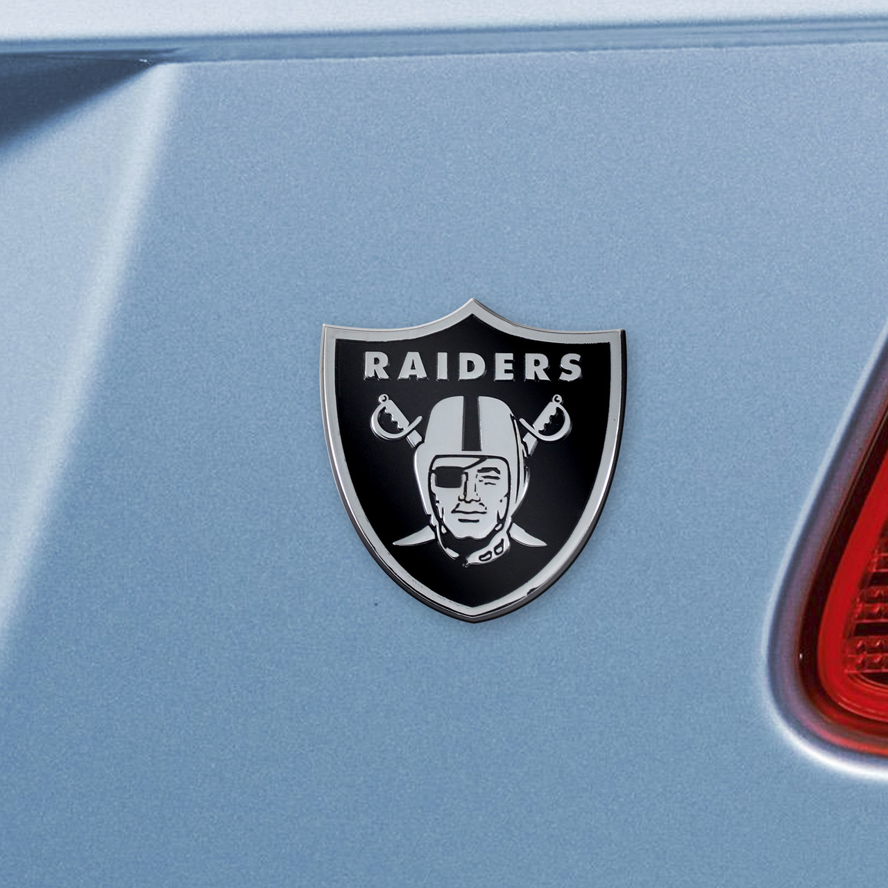 3" NFL Las Vegas Raiders Chrome Emblem Exterior Auto Accessory ...