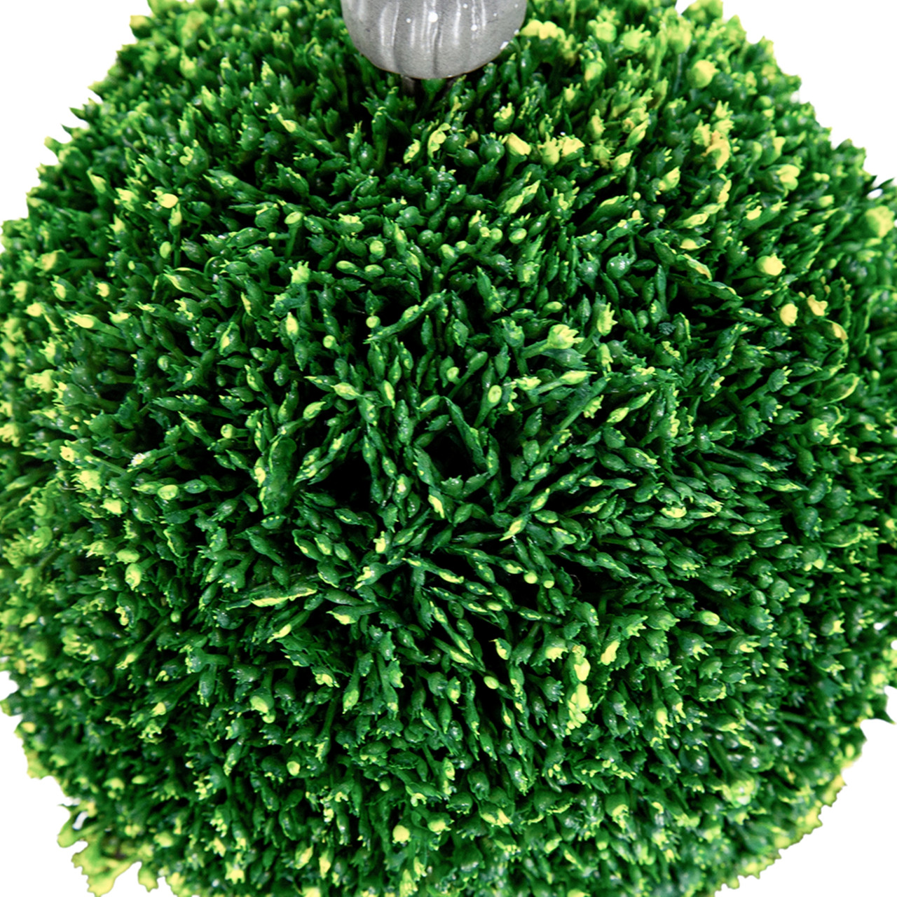 Artificial Boxwood Topiary Sphere on Metal Spire - 17" | Christmas Central