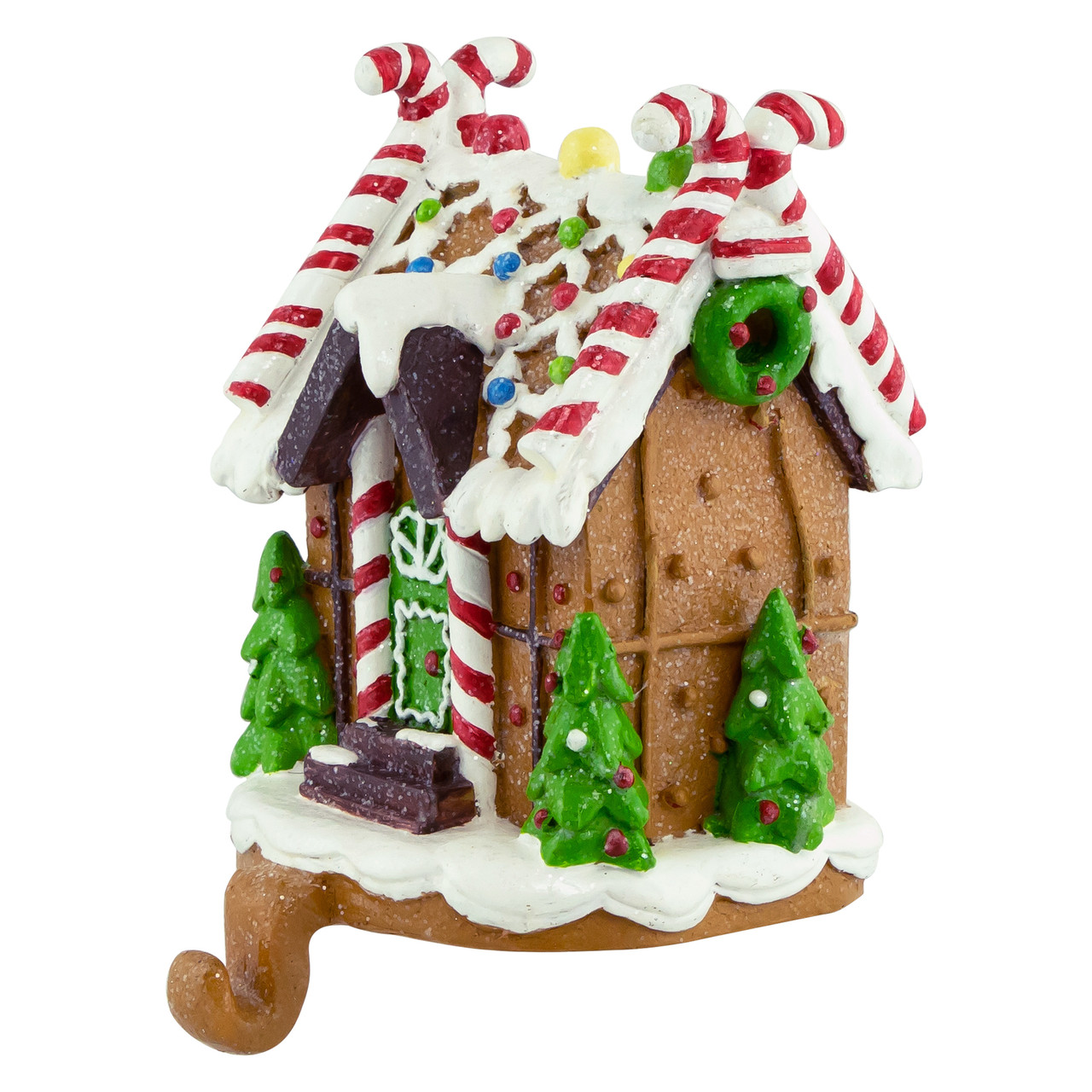 6" Gingerbread House Christmas Stocking Holder | Christmas Central