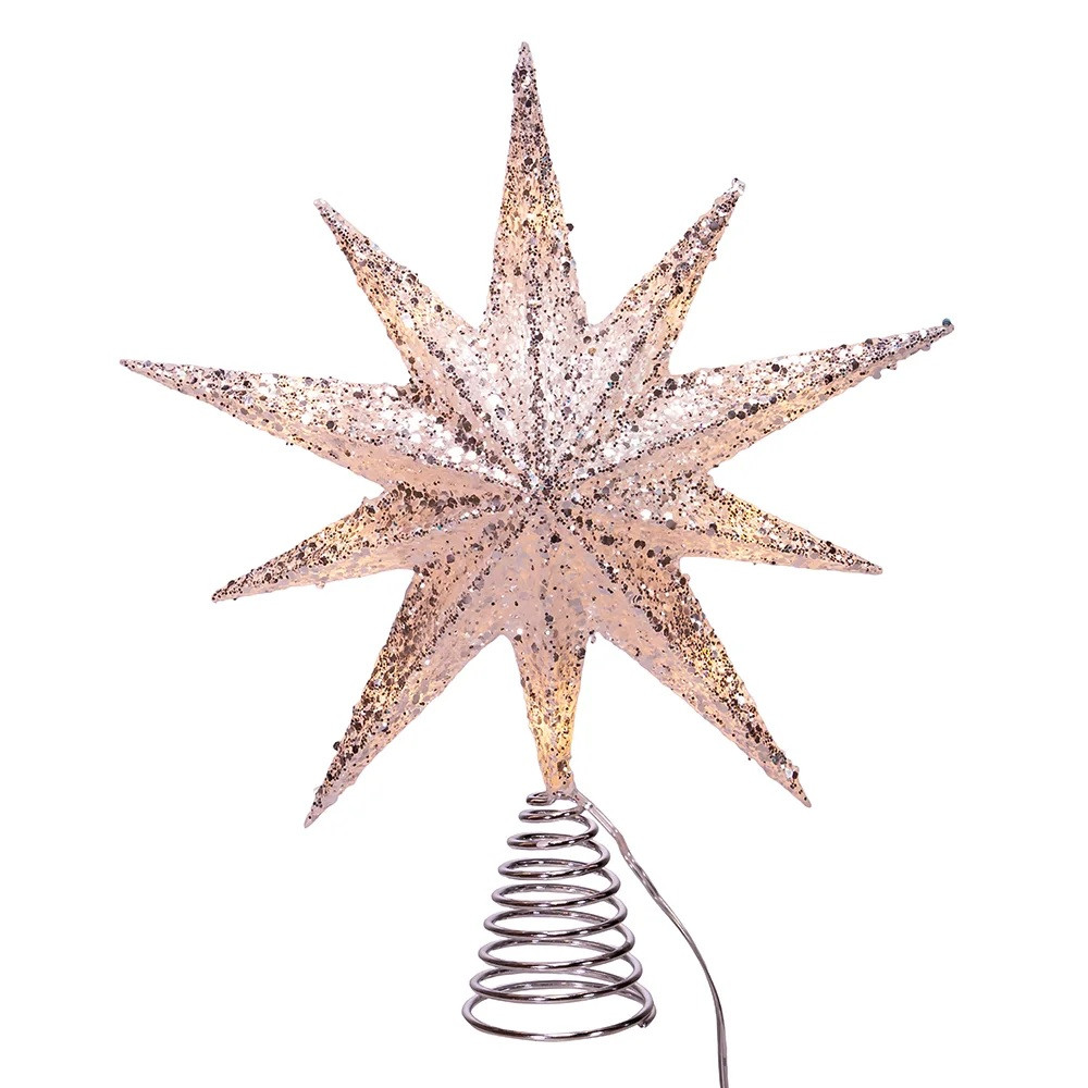 Battery Operated LED Lighted Bethlehem Star Christmas Tree Topper - 12 ...