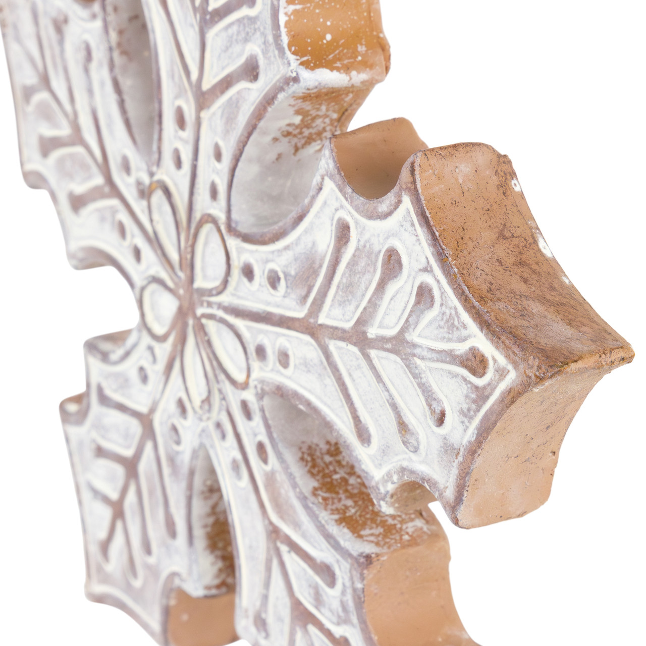 7.25" White Snowflake Christmas Tabletop Decoration | Christmas Central