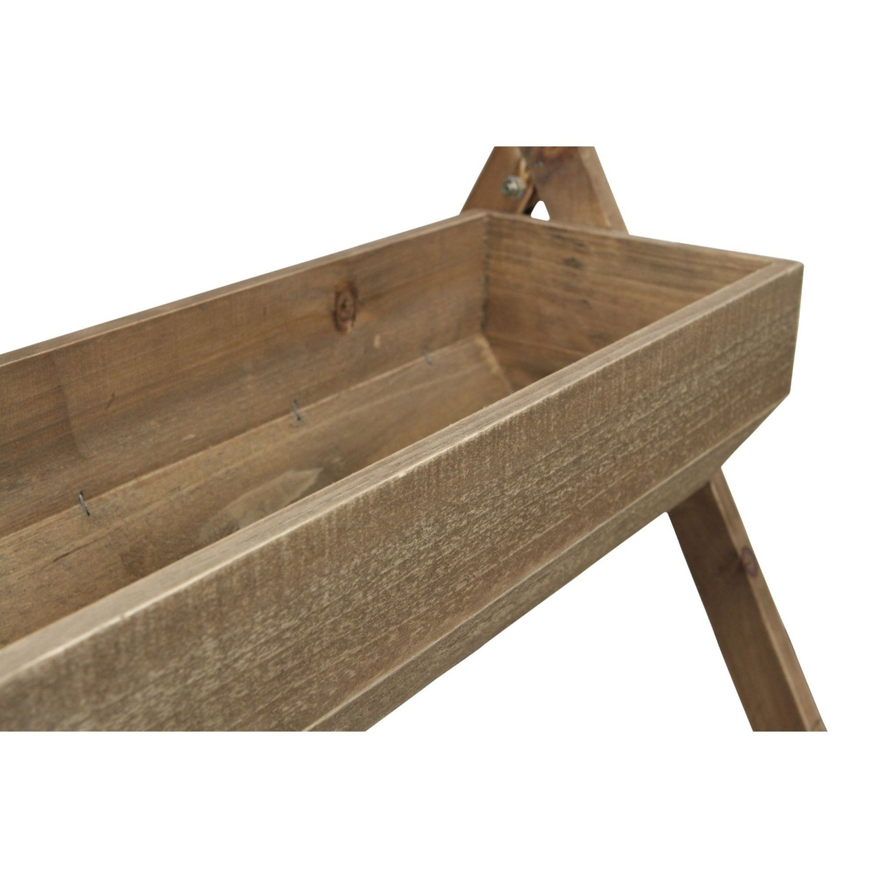 33.25" Brown 3-Tiered Trough Storage Planter | Christmas Central