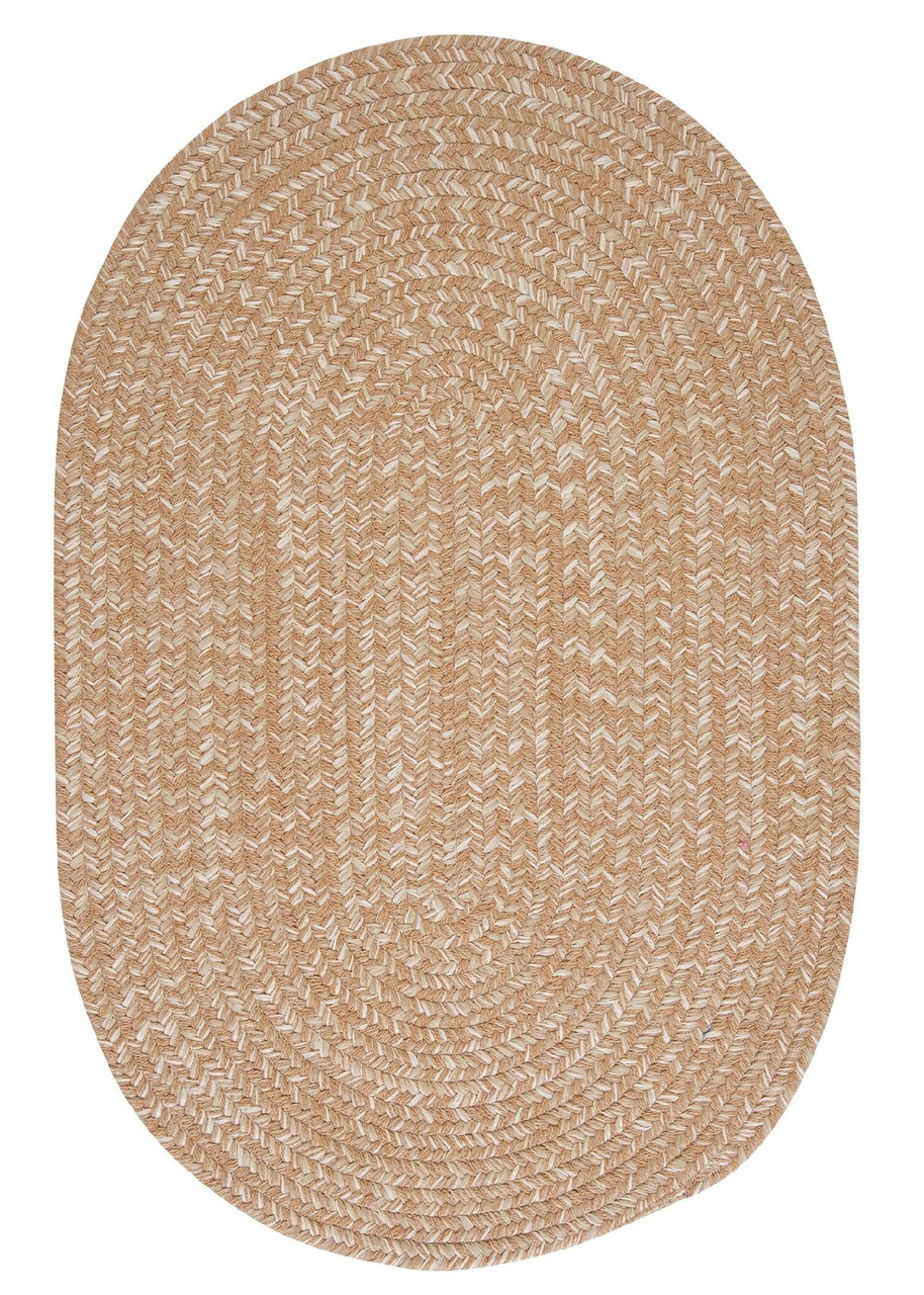 8' x 11' Gold & Beige Oval Handmade Braided Area Throw Rug | Christmas ...