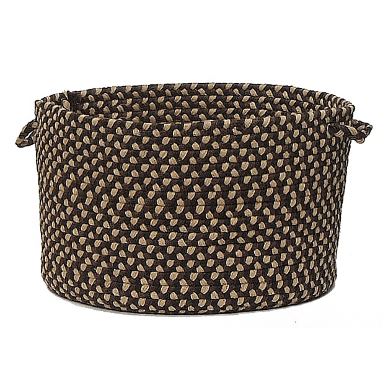14" Black & Gold Handmade Braided Basket Sample | Christmas Central