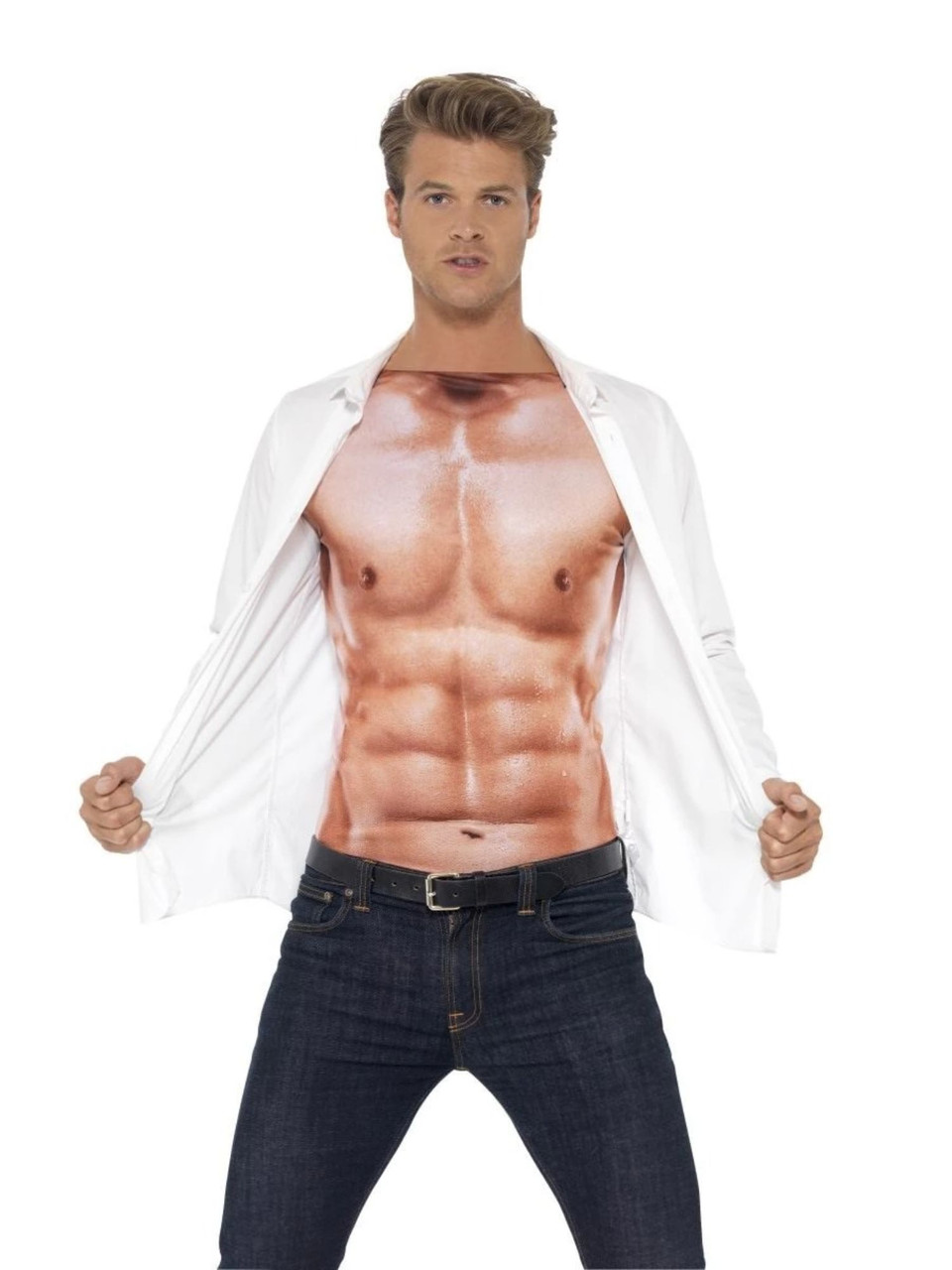 42" Brown Realistic Muscle Top Men Adult Halloween Costume - Large ...