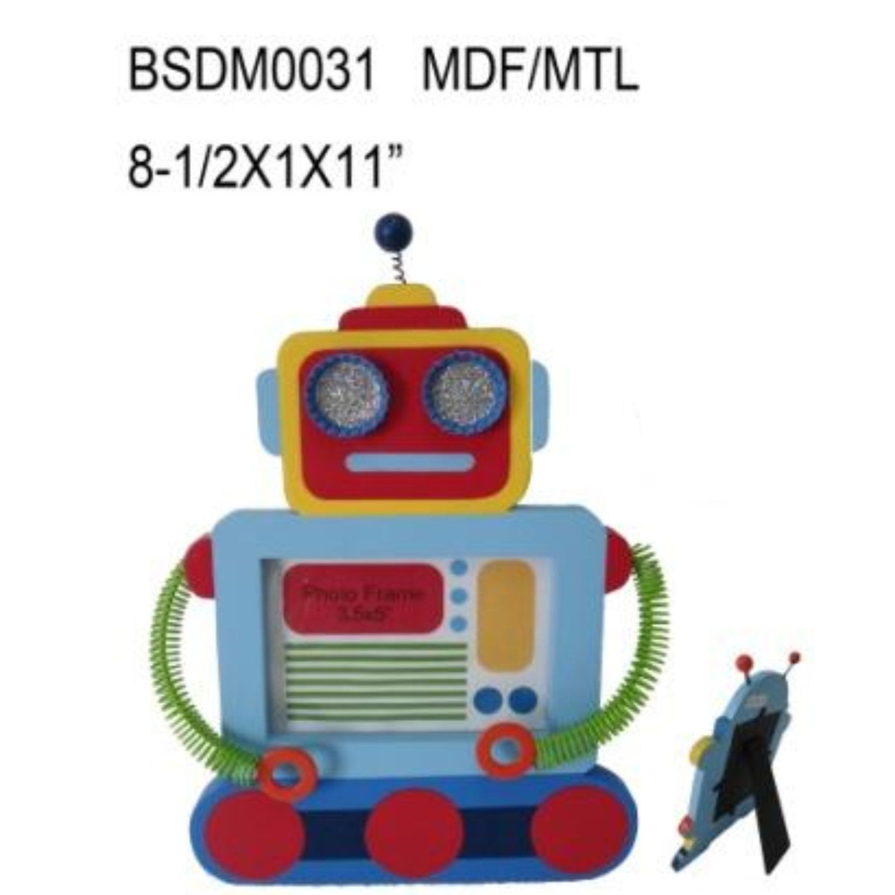 11" Blue & Red Robotic Photo Frame | Christmas Central