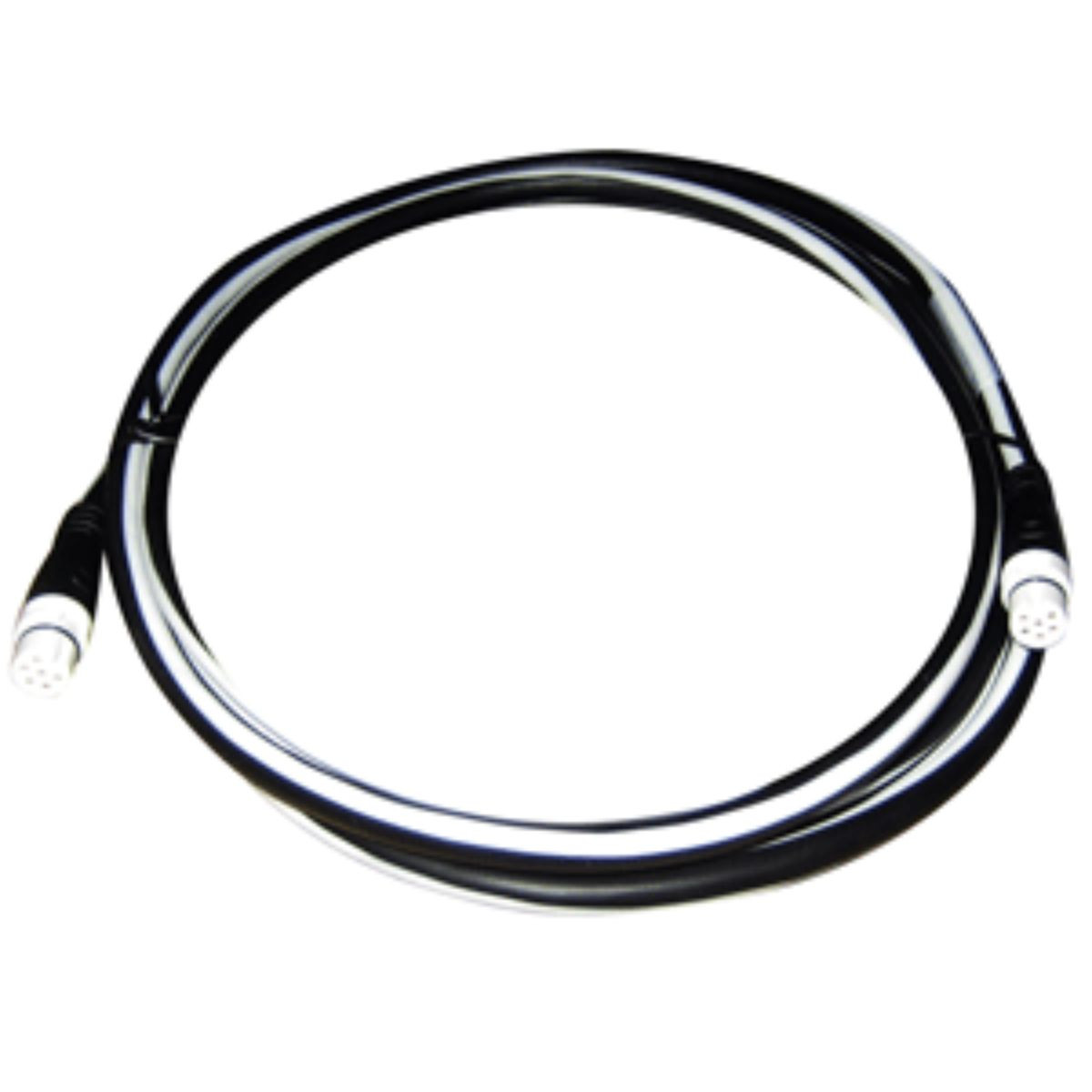 6" White & Black Contemporary 1M Spur Cable | Christmas Central