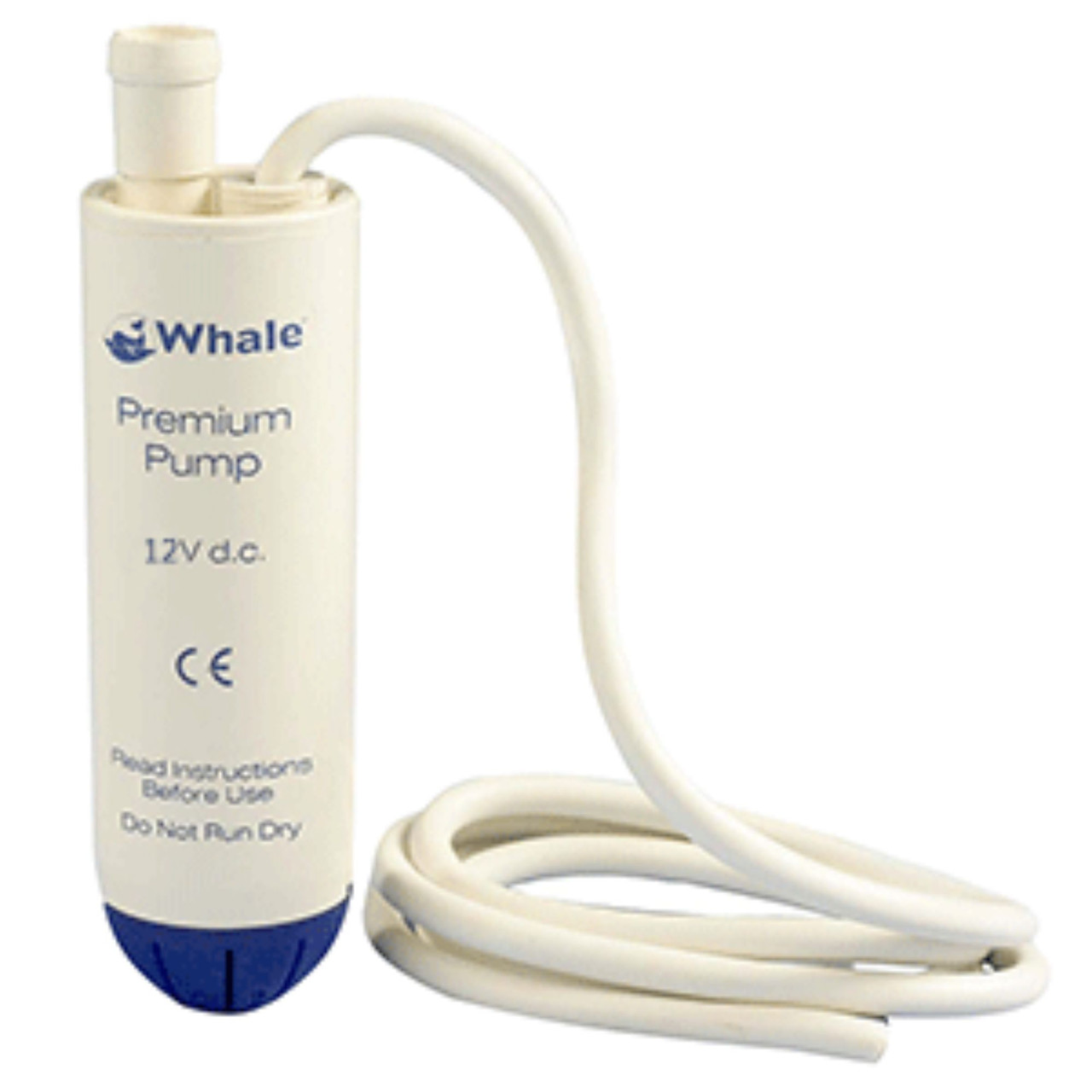 8" Solid White & Blue Outdoor Marine Whale Submersible Electric Galley ...