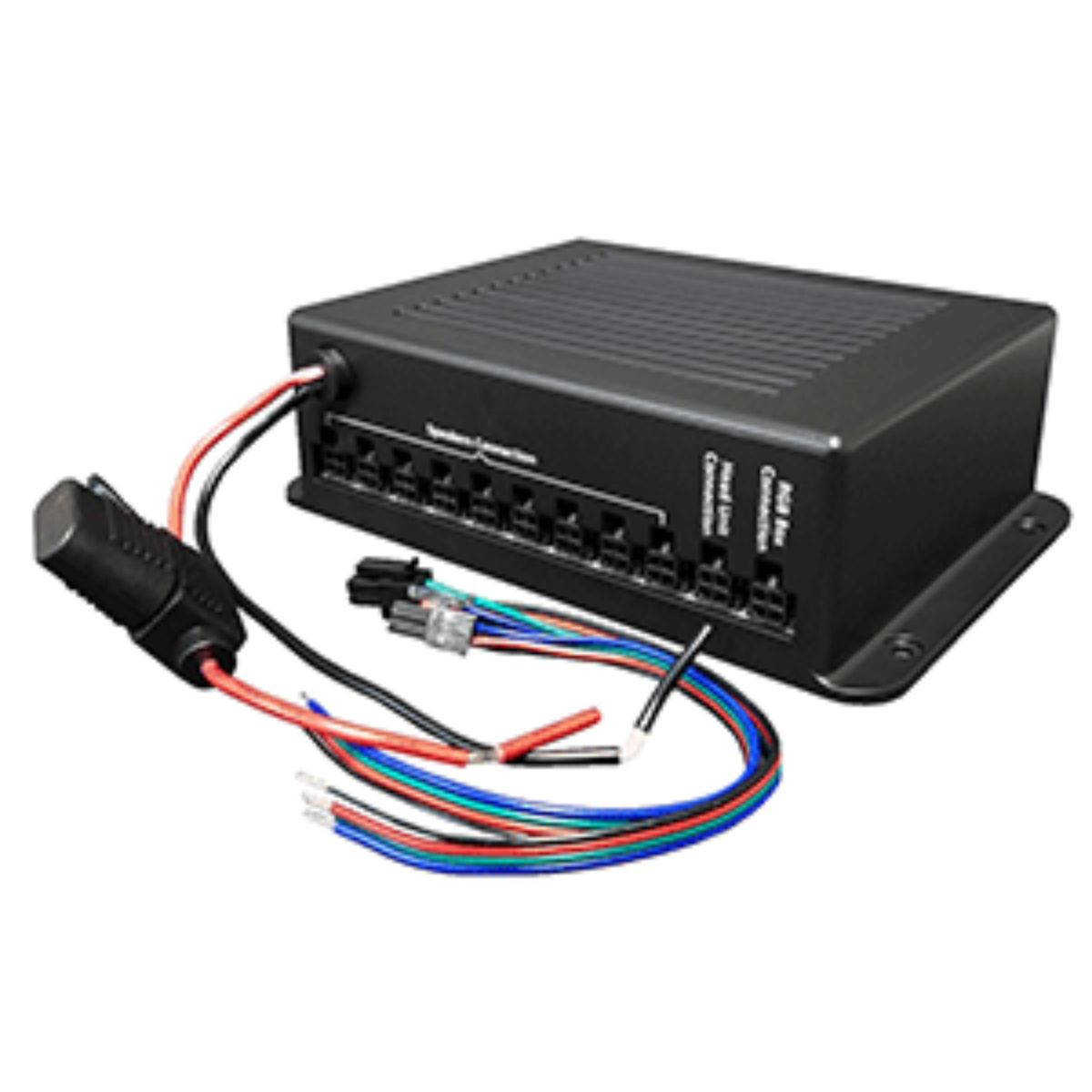 6" Black & Red Square Contemporary LED Power Module | Christmas Central