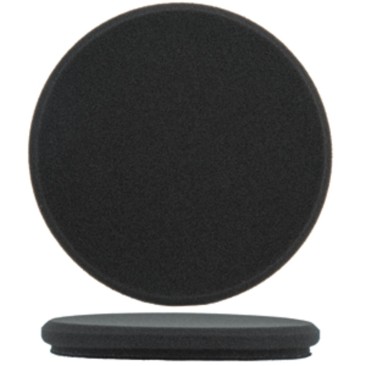 7" Black Solid Contemporary Soft Foam Finishing Disc | Christmas Central