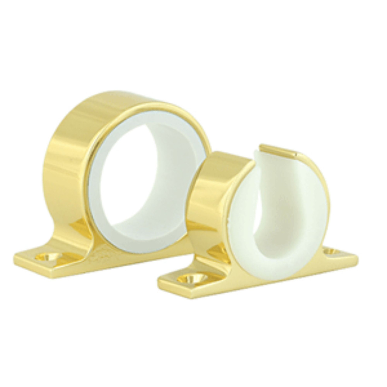 7" Gold Solid Contemporary Single Rod Rack Set | Christmas Central