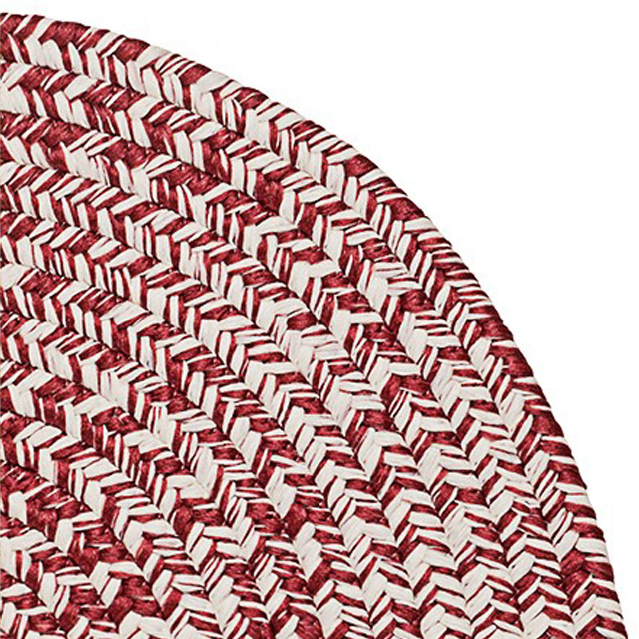 Red & White Tweed Handcrafted Reversible Outdoor Door Mat 20'' x 30 ...