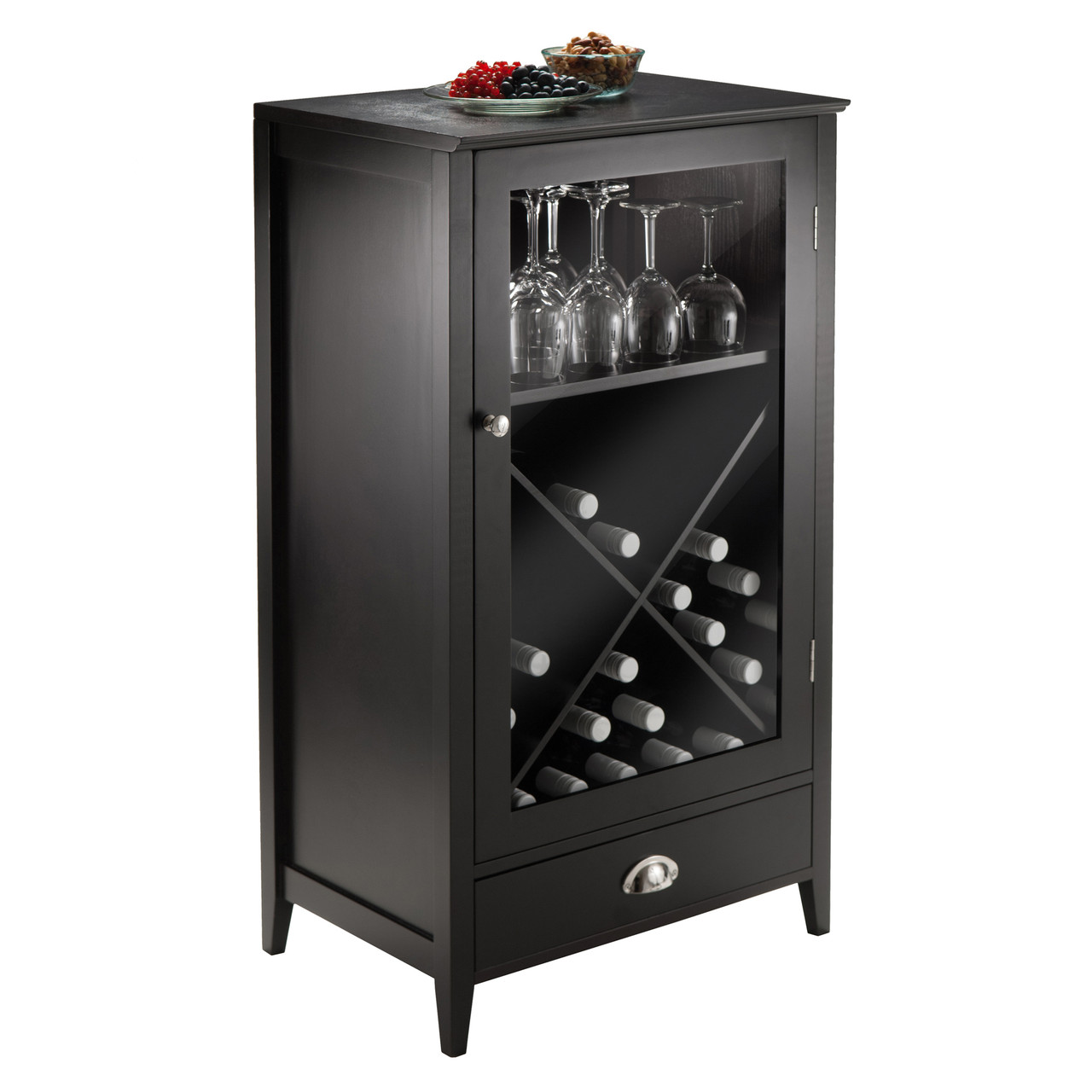 Bordeaux Modular Wine Cabinet X Panel | Christmas Central