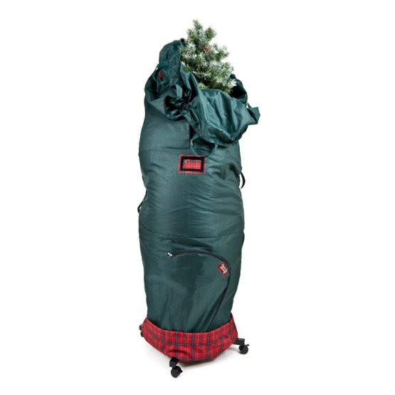 Green Medium Upright Tree Storage Bag With 2 Way Rolling Stand ...