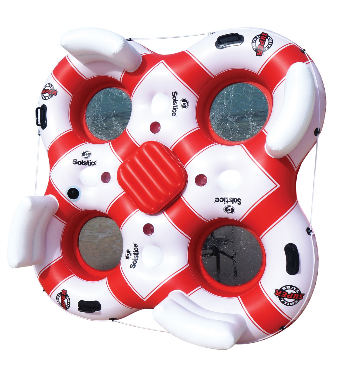 Solstice Super Chill Quarto 4 Person Swimming Pool Float - 78" - White ...