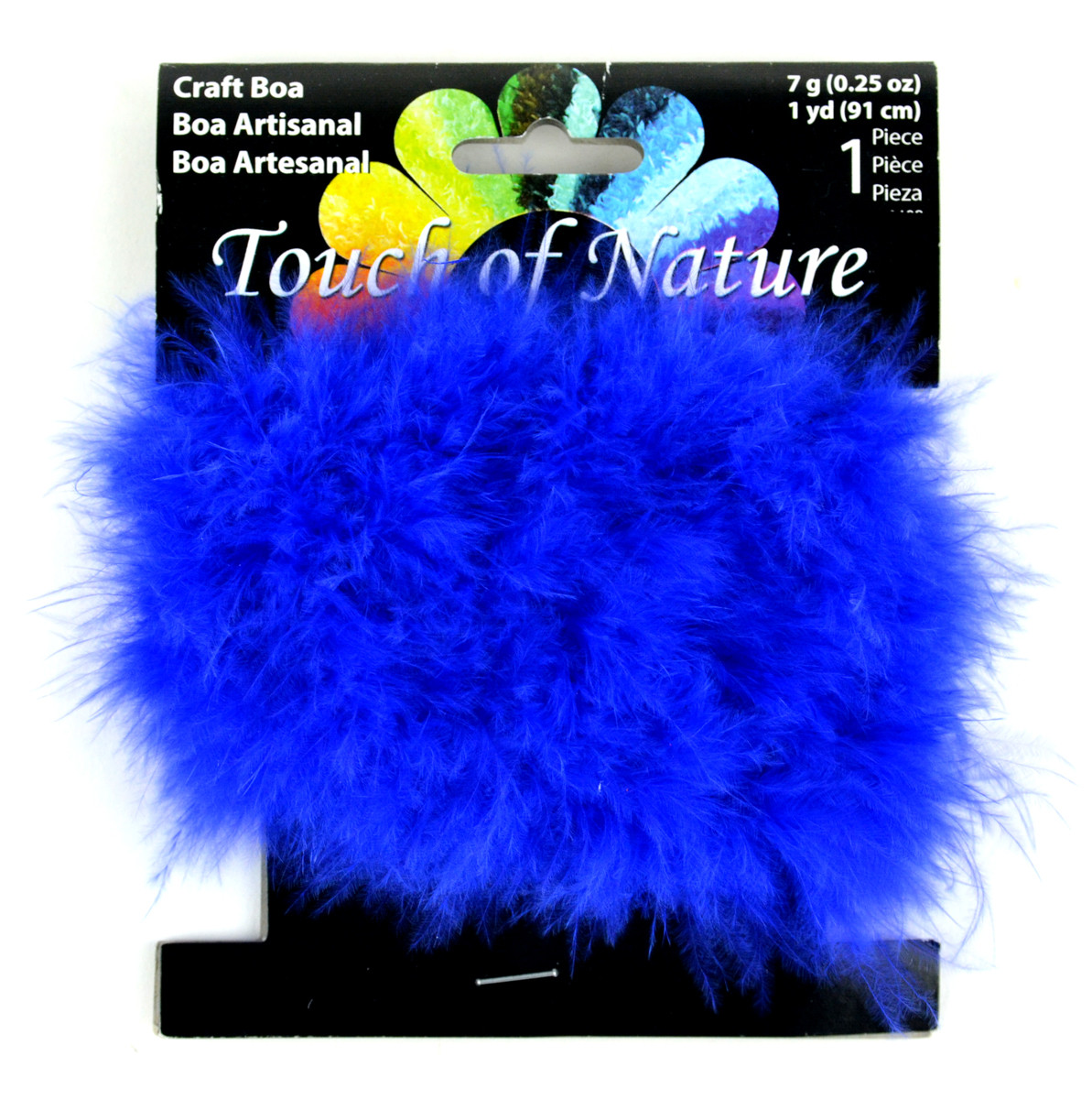 Pack of 3 Royal Blue Fluffy Craft Boas - 1 Yard | Christmas Central