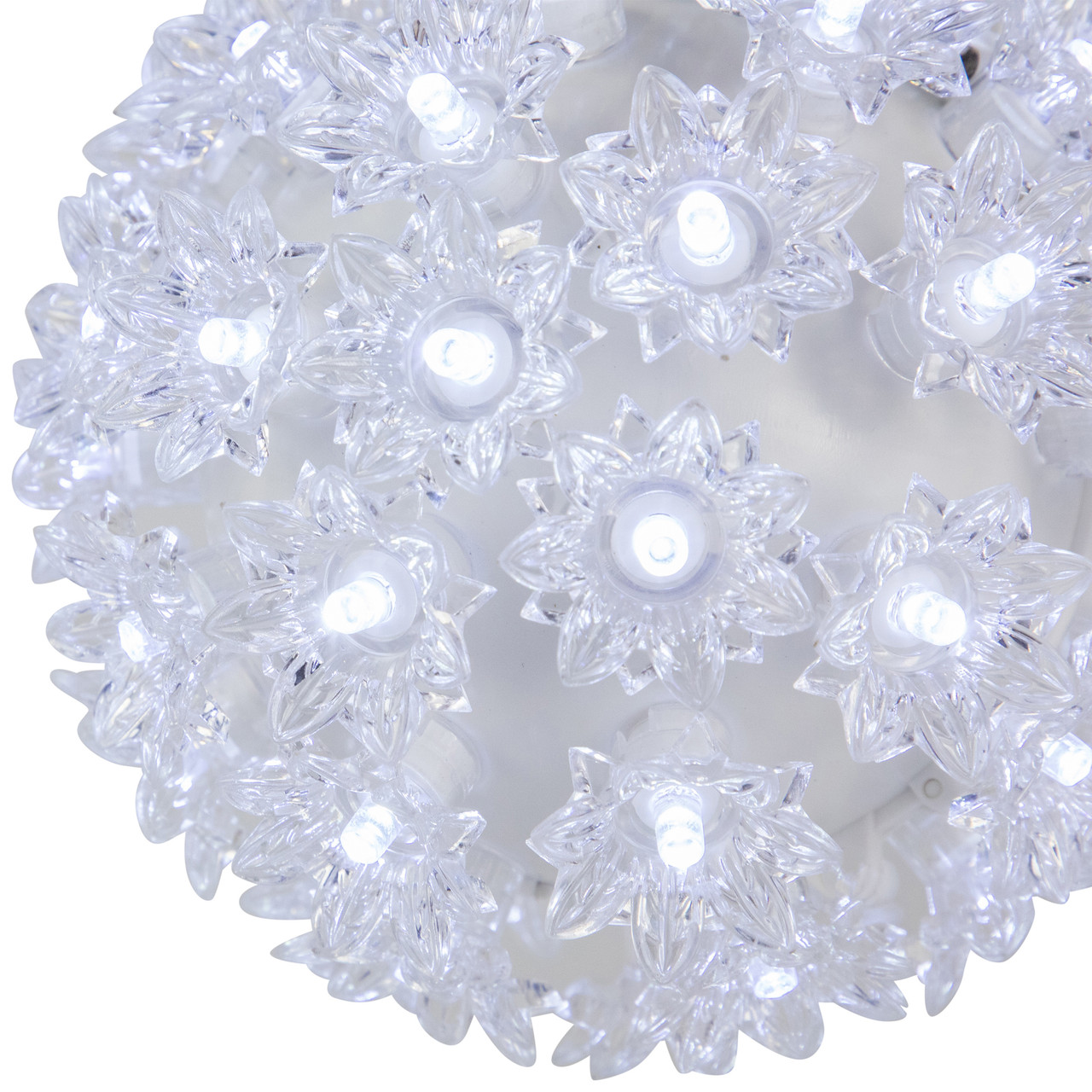 LED Lighted Starlight Sphere Hanging Outdoor Christmas Decoration- 6 ...
