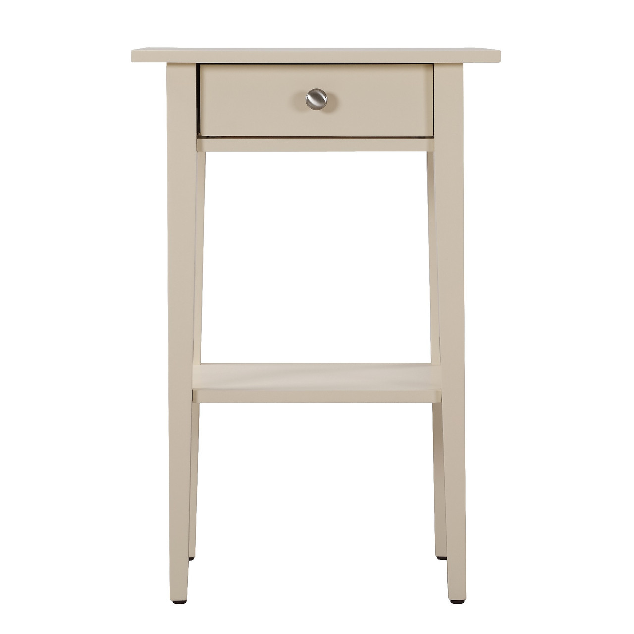 1-Drawer Wooden Nightstand with Open Shelf - 28" - Beige | Christmas ...