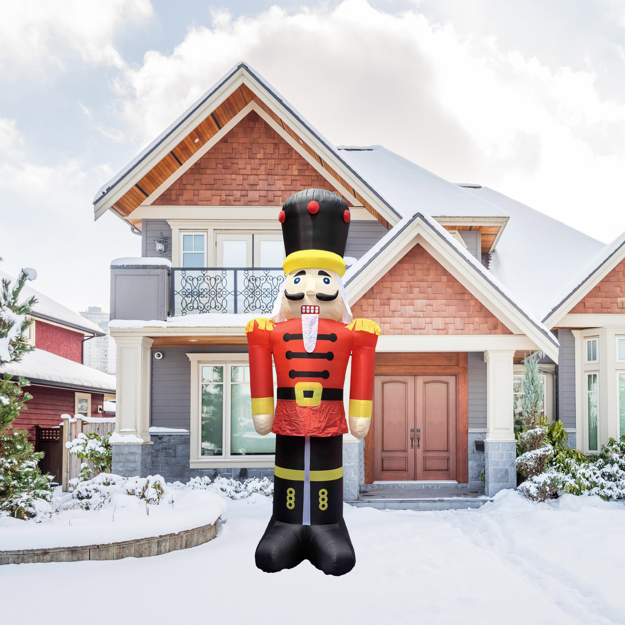 Lighted Inflatable Nutcracker Soldier Commercial Outdoor Christmas ...