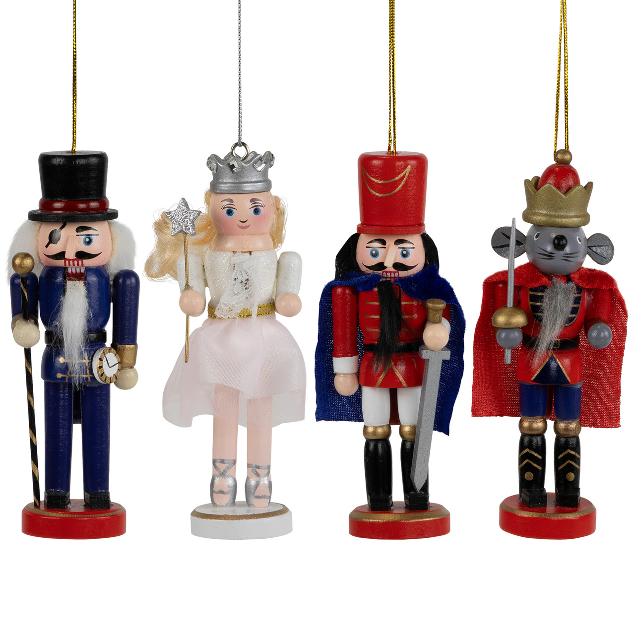 The Nutcracker Suite Christmas Figures - 5.25" - Red & Blue - Set of 4 ...
