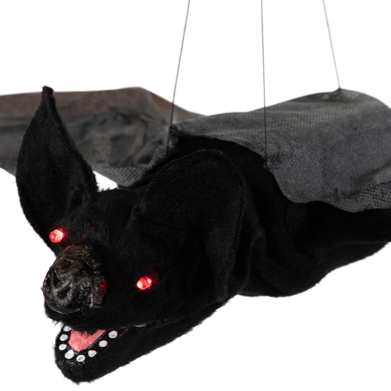 LED Lighted & Animated Halloween Bat with Moving Wings - 48 ...