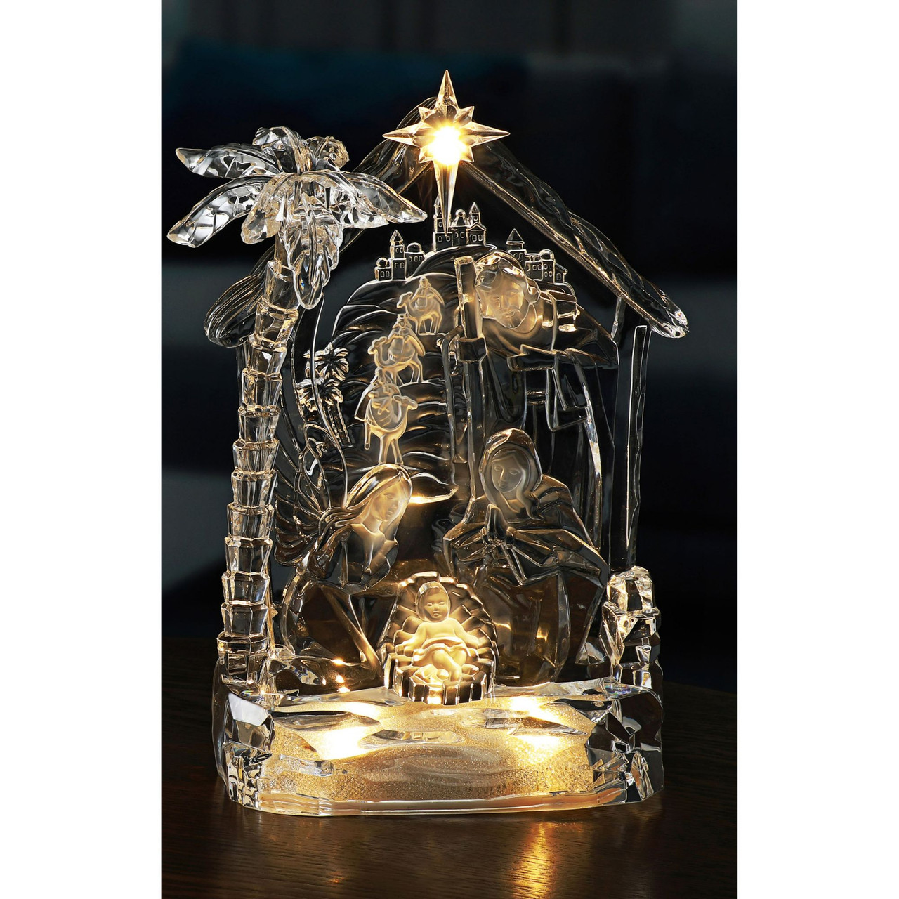 LED Lighted Holy Family Nativity Christmas Scenes - 8.5" - Set of 2 ...