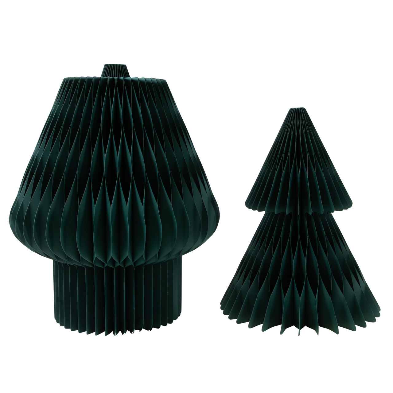 Tall Accordion Honeycomb Foldable Paper Christmas Tree - 4' - Dark ...