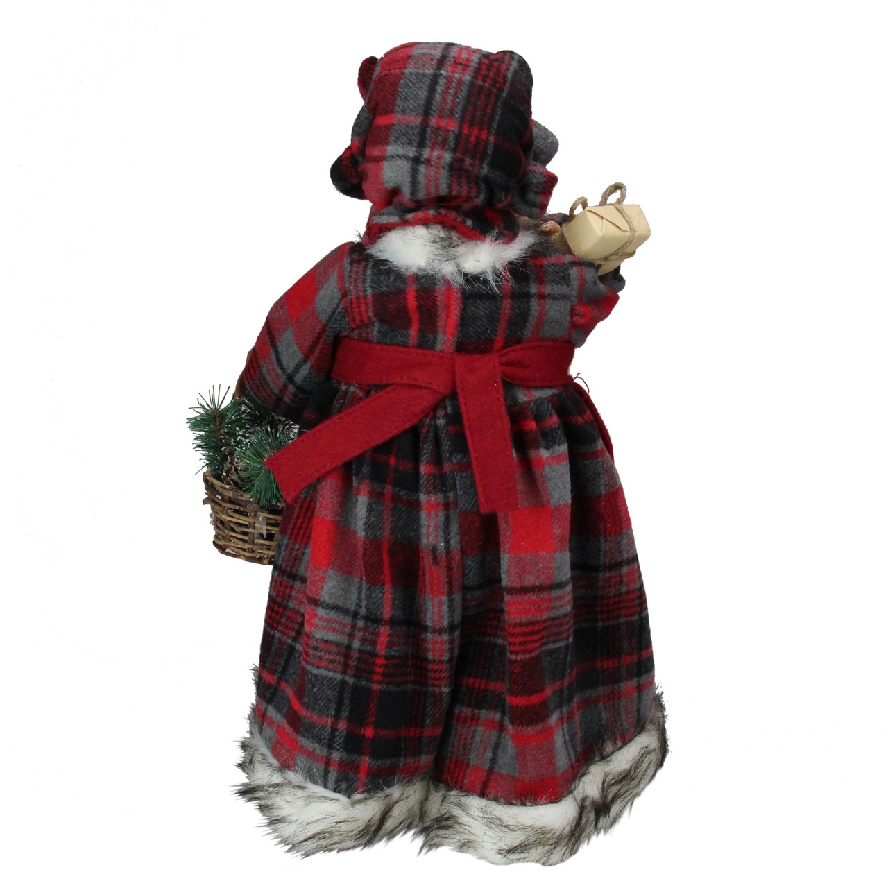 16" Country Mrs Claus with Basket & Gift Christmas Figure | Christmas ...