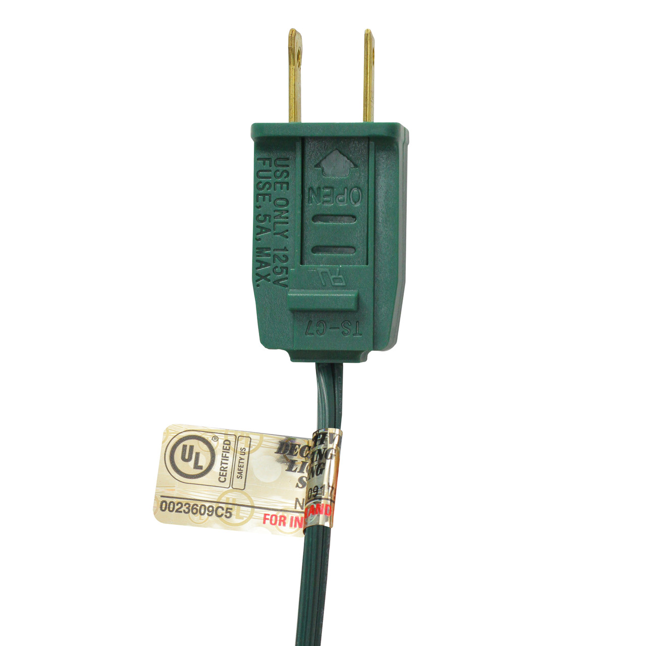 25-Count Pink C7 Christmas Light Set, 24ft Green Wire | Christmas Central