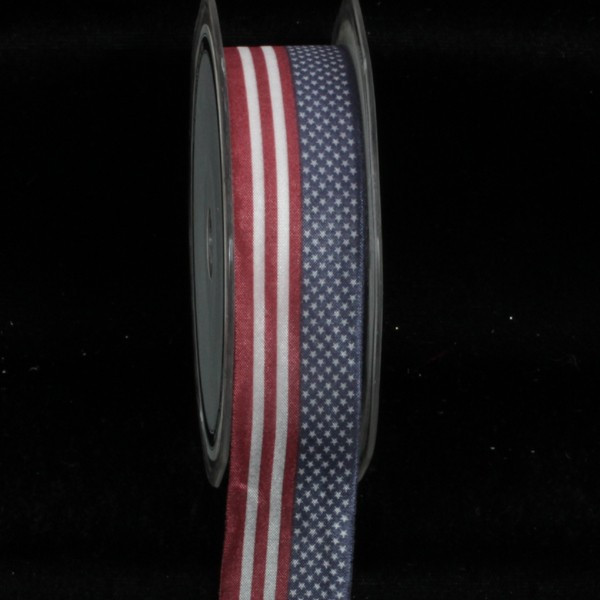 Red & Blue USA Flag Craft Ribbon 1" x 100 Yards | Christmas Central