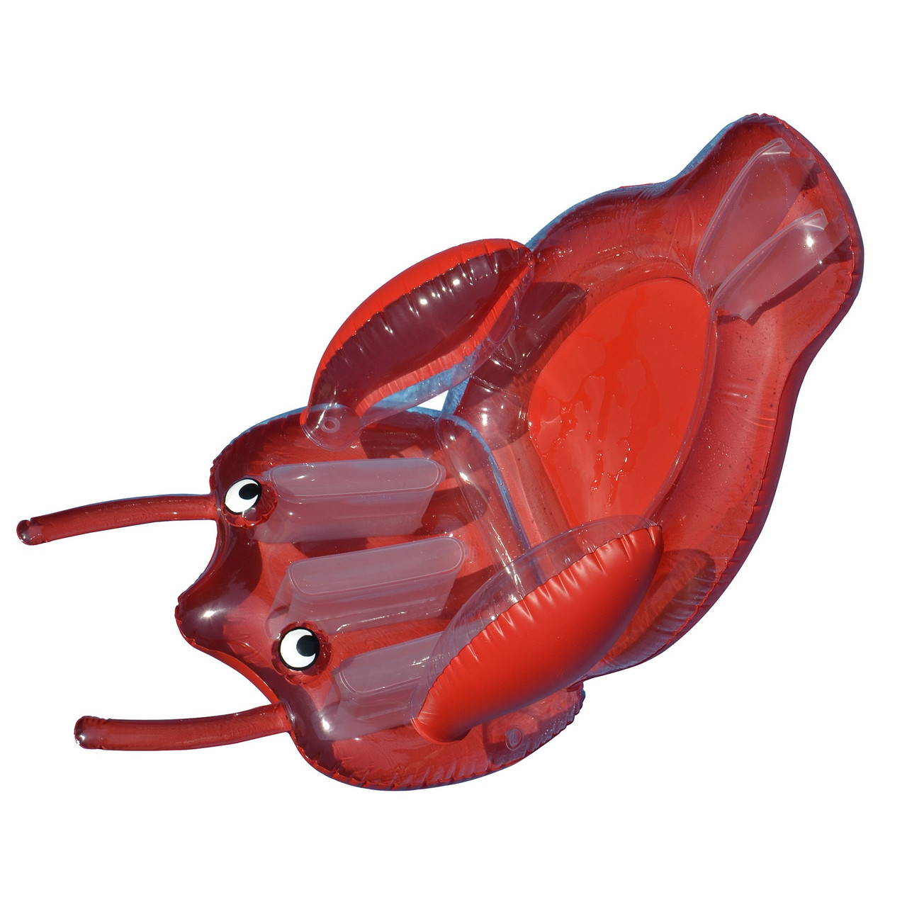 58" Inflatable Red Lobster Swimming Pool Floating Lounge Raft ...